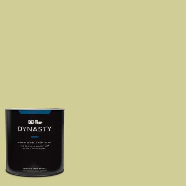 BEHR DYNASTY 1 qt. #M340-4 Wasabi Satin Enamel Interior Stain-Blocking ...