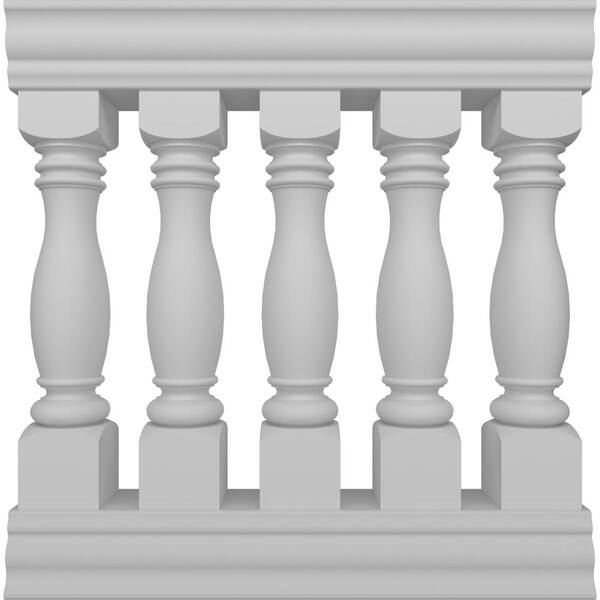 Ekena Millwork Fiberthane Embassy Balustrade 36 in. L x 40 in. H ...