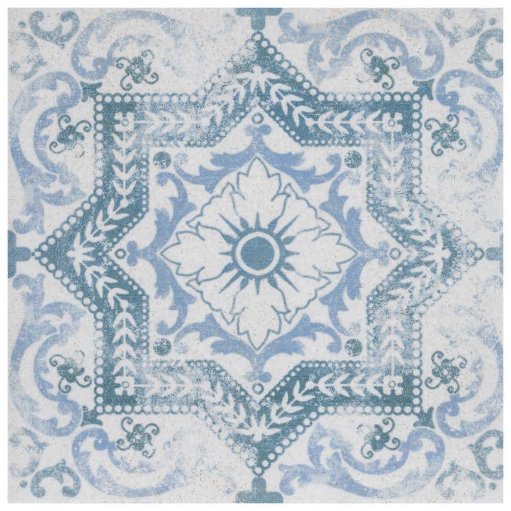 Merola Tile Klinker Alcazar Petunia 12-3/4 in. x 12-3/4 in. Ceramic ...