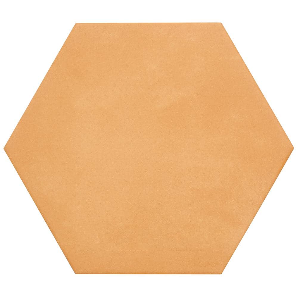 Ivy Hill Tile Eclipse Orange 7.79 in. x 0.59 in. Matte Porcelain Floor ...