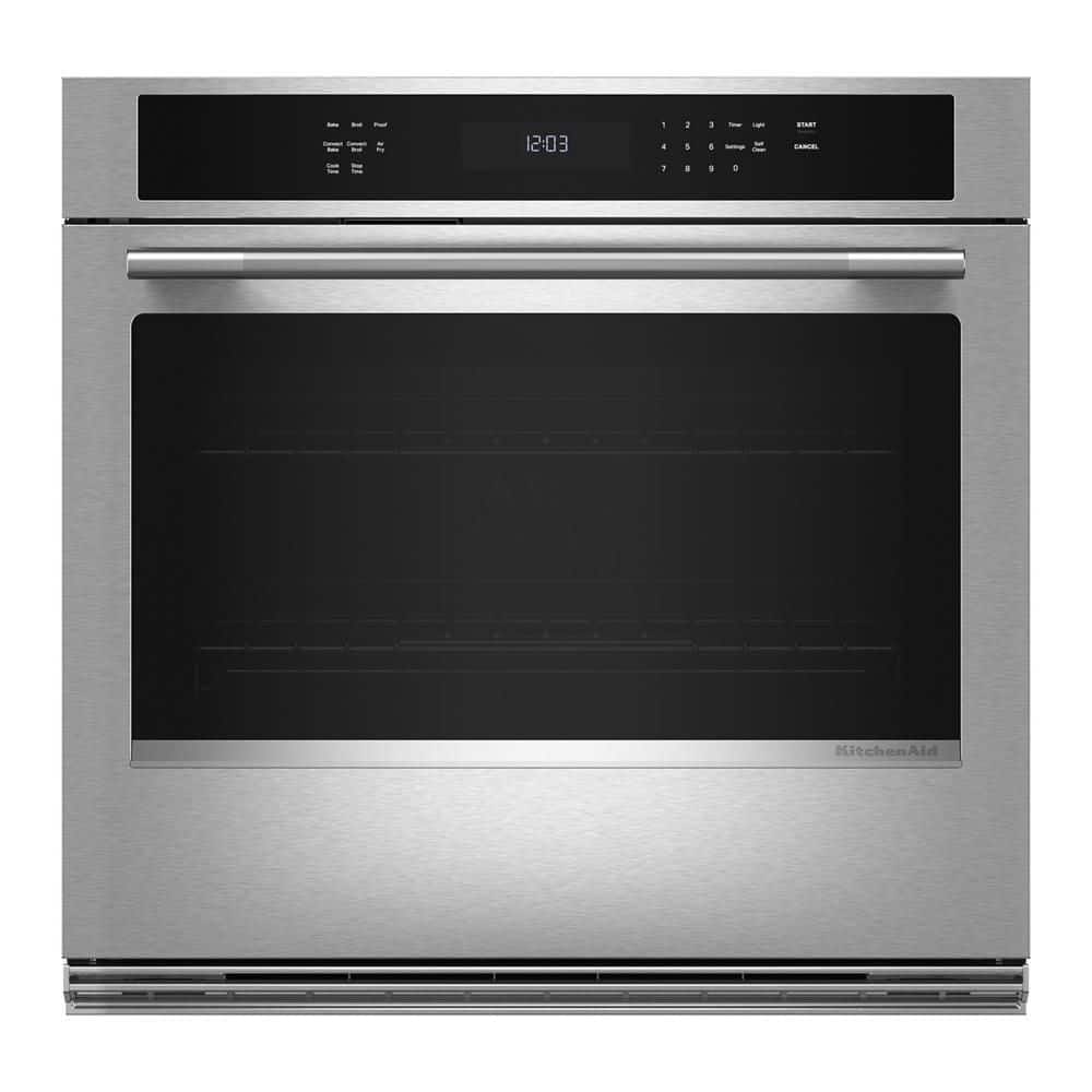 KitchenAid 30 in. Single Electric Wall Oven with Air Fry Mode in ...