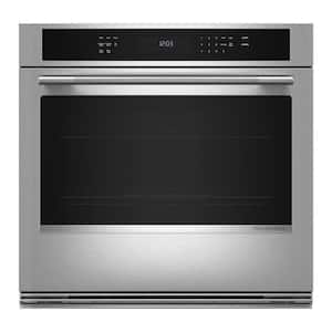 KitchenAid 30 in. Single Electric Wall Oven with True Convection Self ...