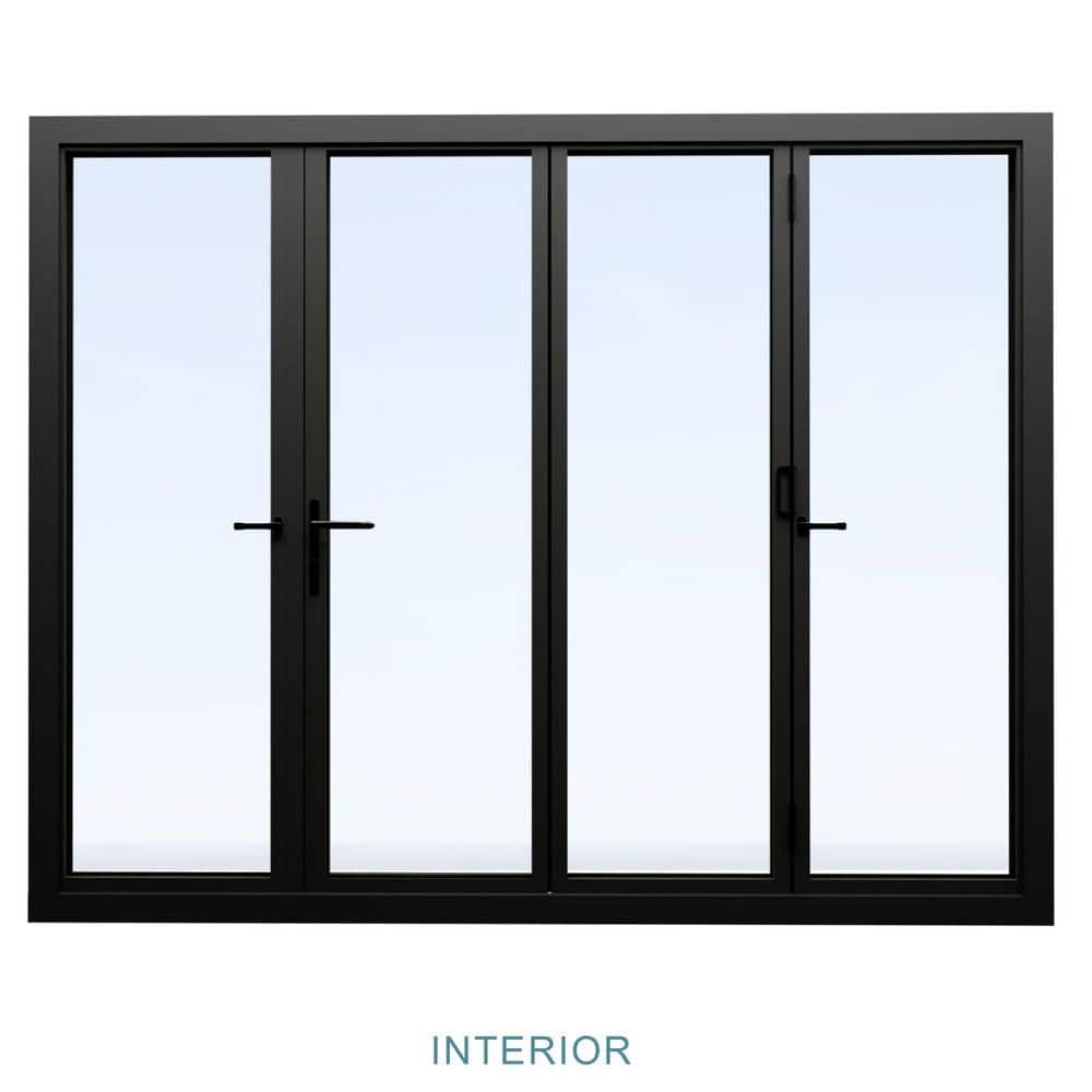 ARK DESIGN 144 in. x 96 in. Left Swing/Outswing Double Tempered Glass ...