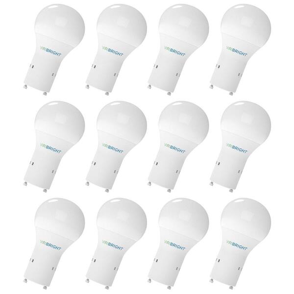 Viribright 60-Watt Equivalent A19, 8-Watt Dimmable Gu24 Bi-Pin Base LED ...
