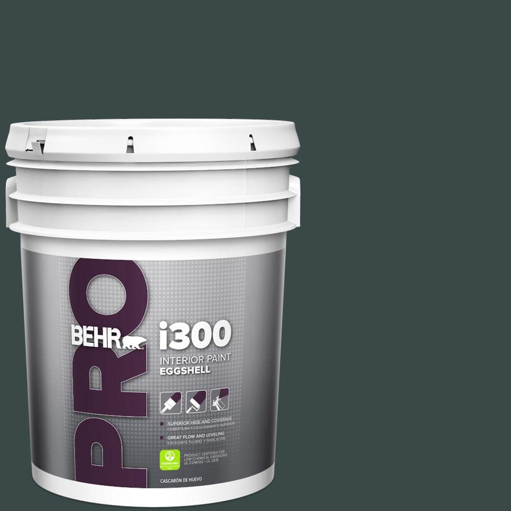 BEHR PRO 5 gal. #T14-16 Arboretum Eggshell Interior Paint PR33305 - The ...