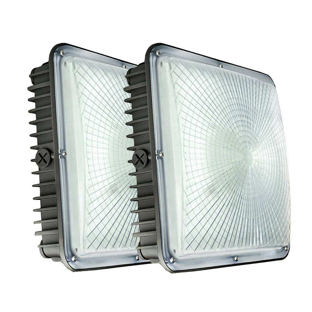 WYZM 300- Watt Equivalent Integrated LED Bronze Outdoor Security Light ...