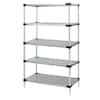 QUANTUM STORAGE SYSTEMS Chrome 4-Tier Chrome Wire Shelving Unit (36 in ...
