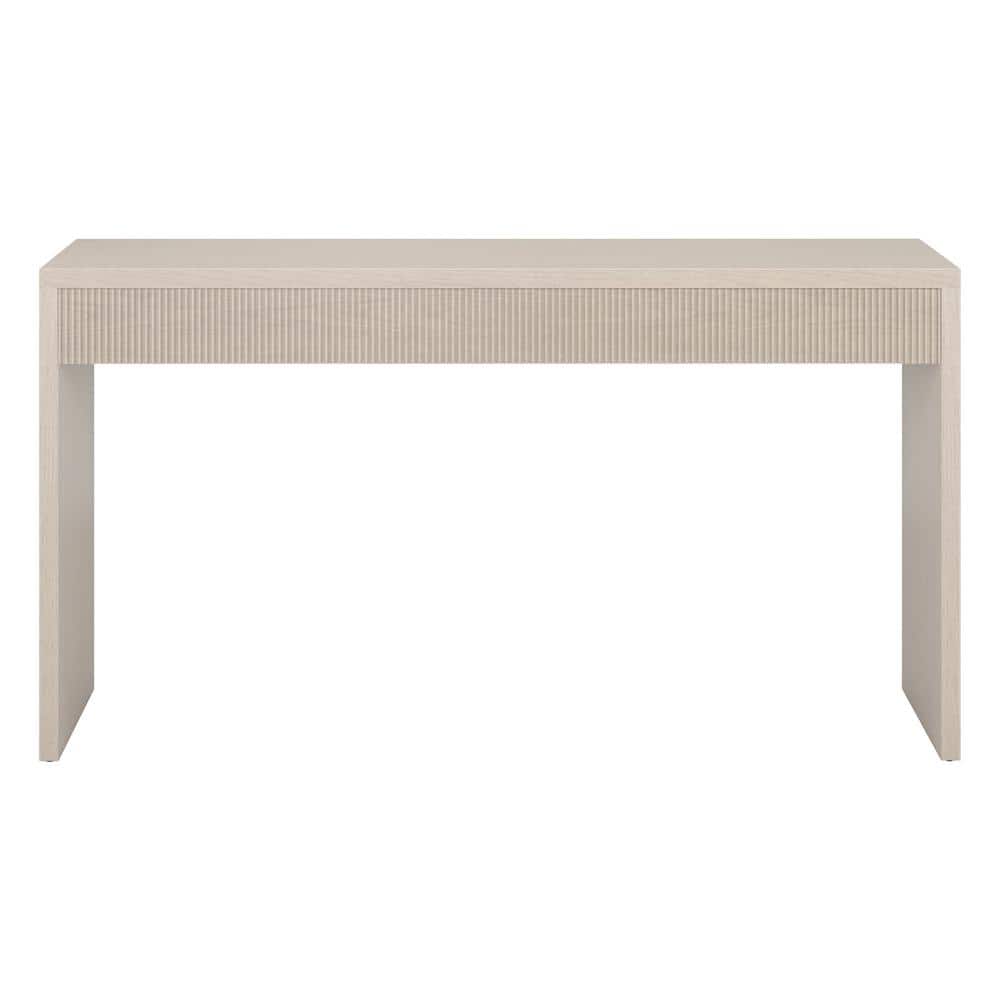 Meyer&Cross Lawrence 55 in. Alder White Rectangle MDF Top Console Table ...