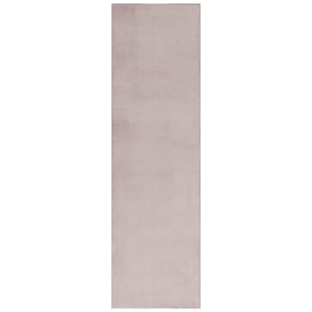 SAFAVIEH Loft Taupe 2 ft. x 8 ft. Machine Washable Modern Solid Runner ...