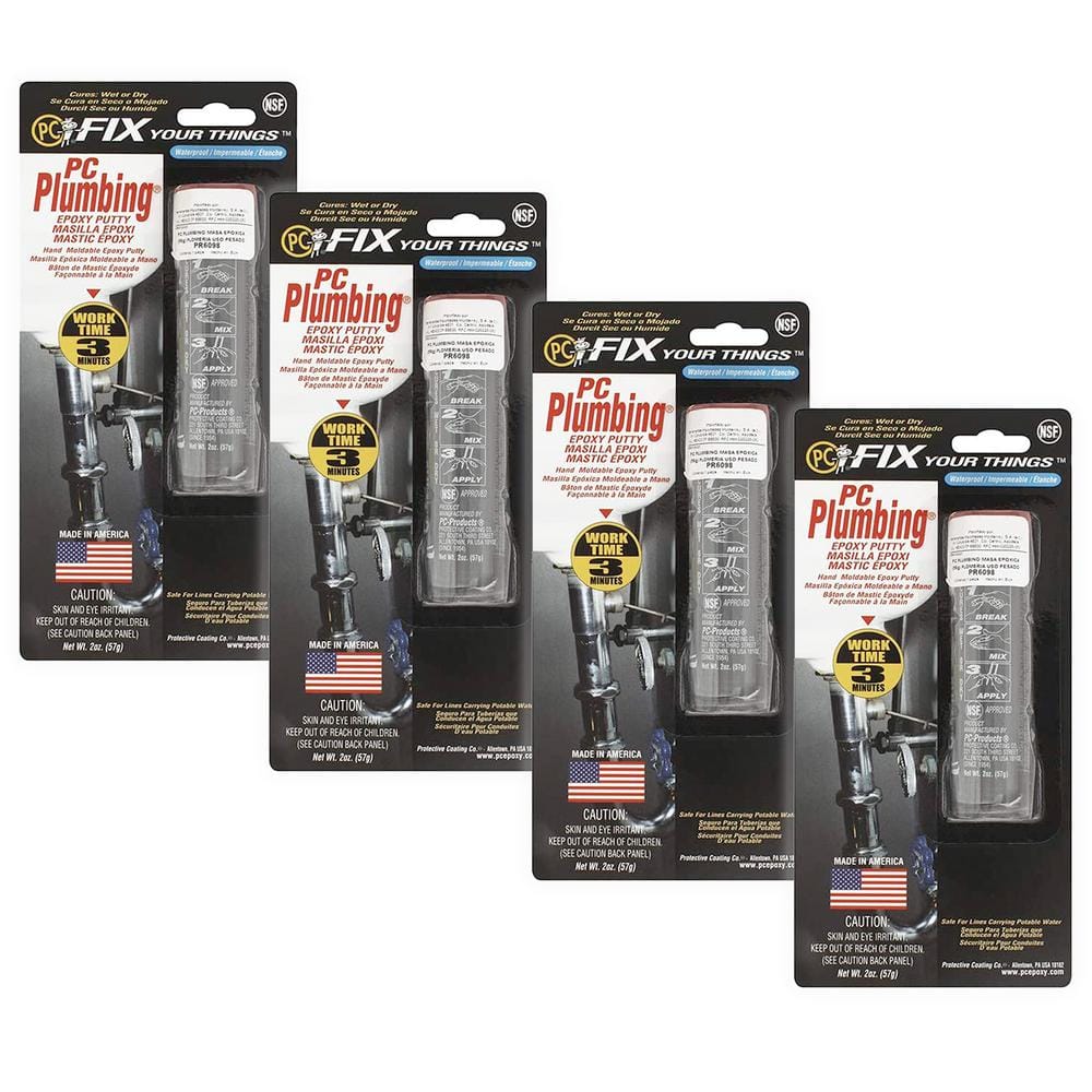 PC Products PC-Plumbing 2 oz. Putty Epoxy (4-Pack) 24591 - The Home Depot