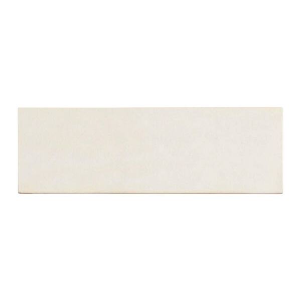 ANDOVA Alga Sunbleach 2.5 in x 8 in. Glossy Ceramic Zellige-Look Subway ...