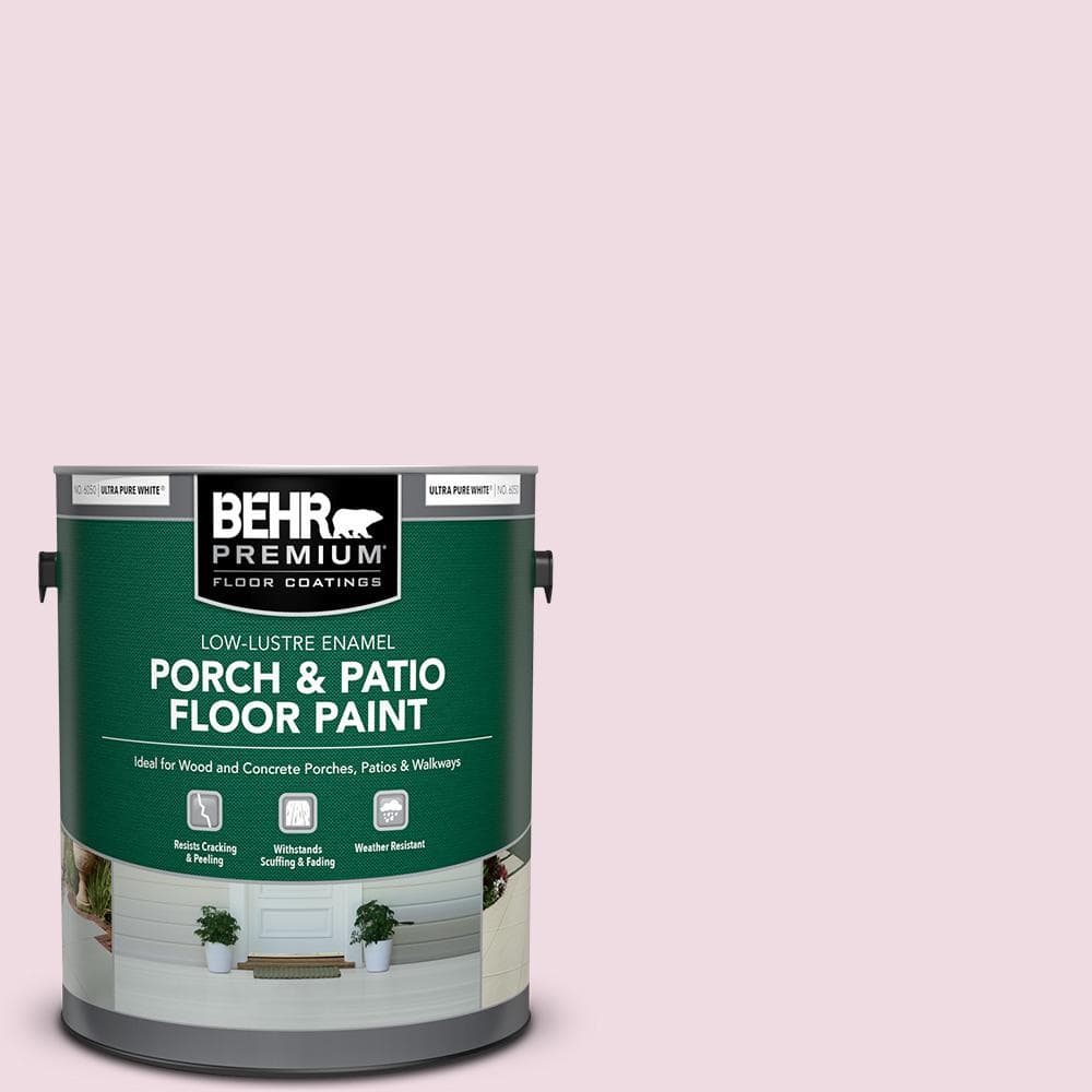 BEHR PREMIUM 1 gal. #M130-1 Pink Posies Low-Lustre Enamel Interior ...