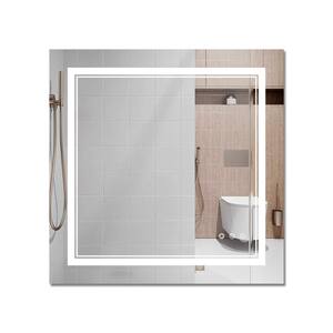 Sarlai 32 in. W x 40 in. H Rectangular Frameless 3 Color Temperature ...