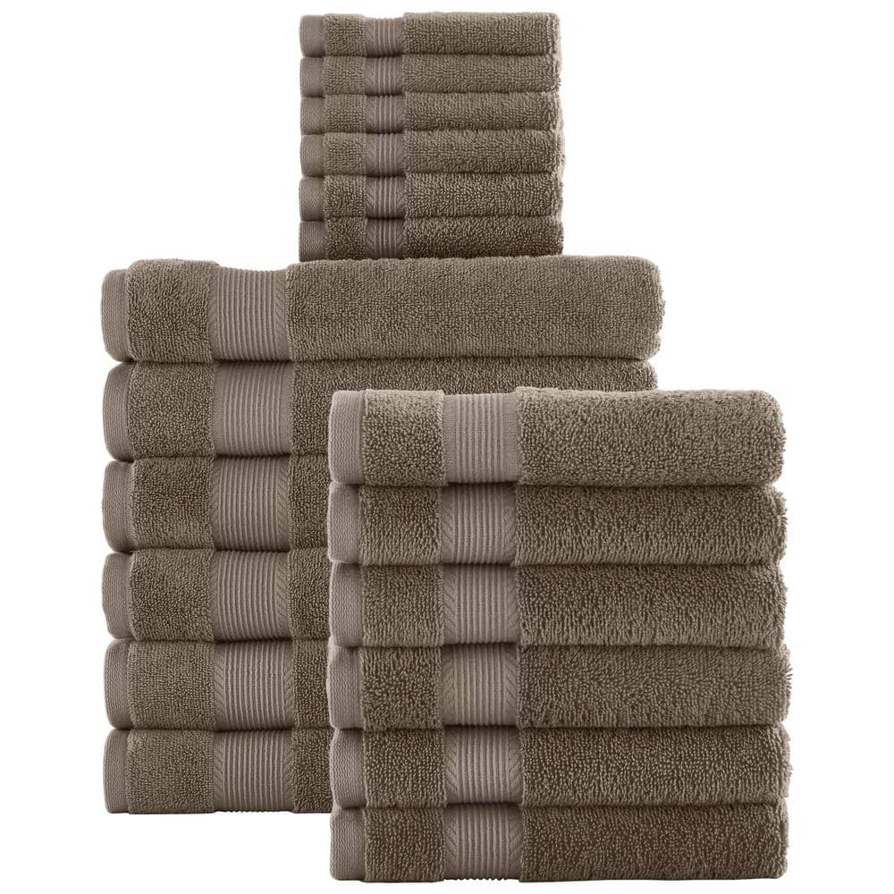 StyleWell HygroCotton Fawn Brown 18-Piece Bath Towel Set AT17643_Fawn ...