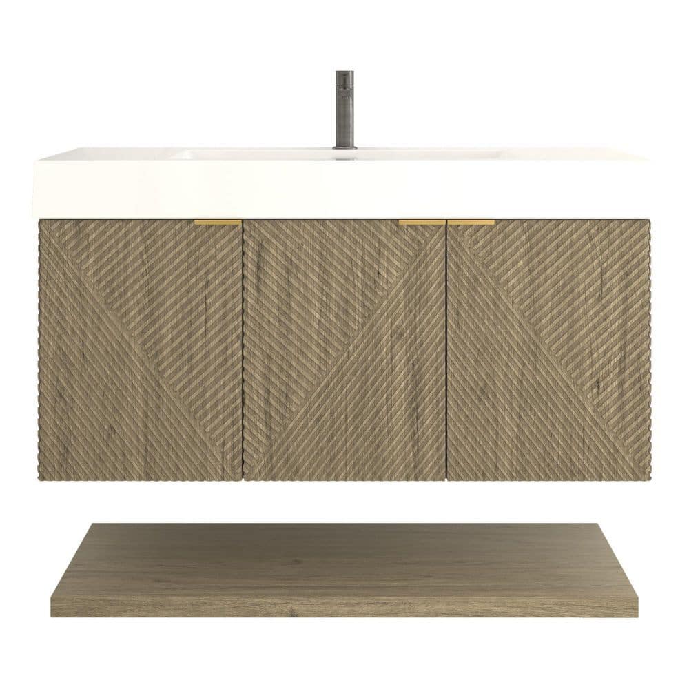 BV Better Vanity Stella 42 in. W x 20 in. D x 22 in. H Single Sink ...