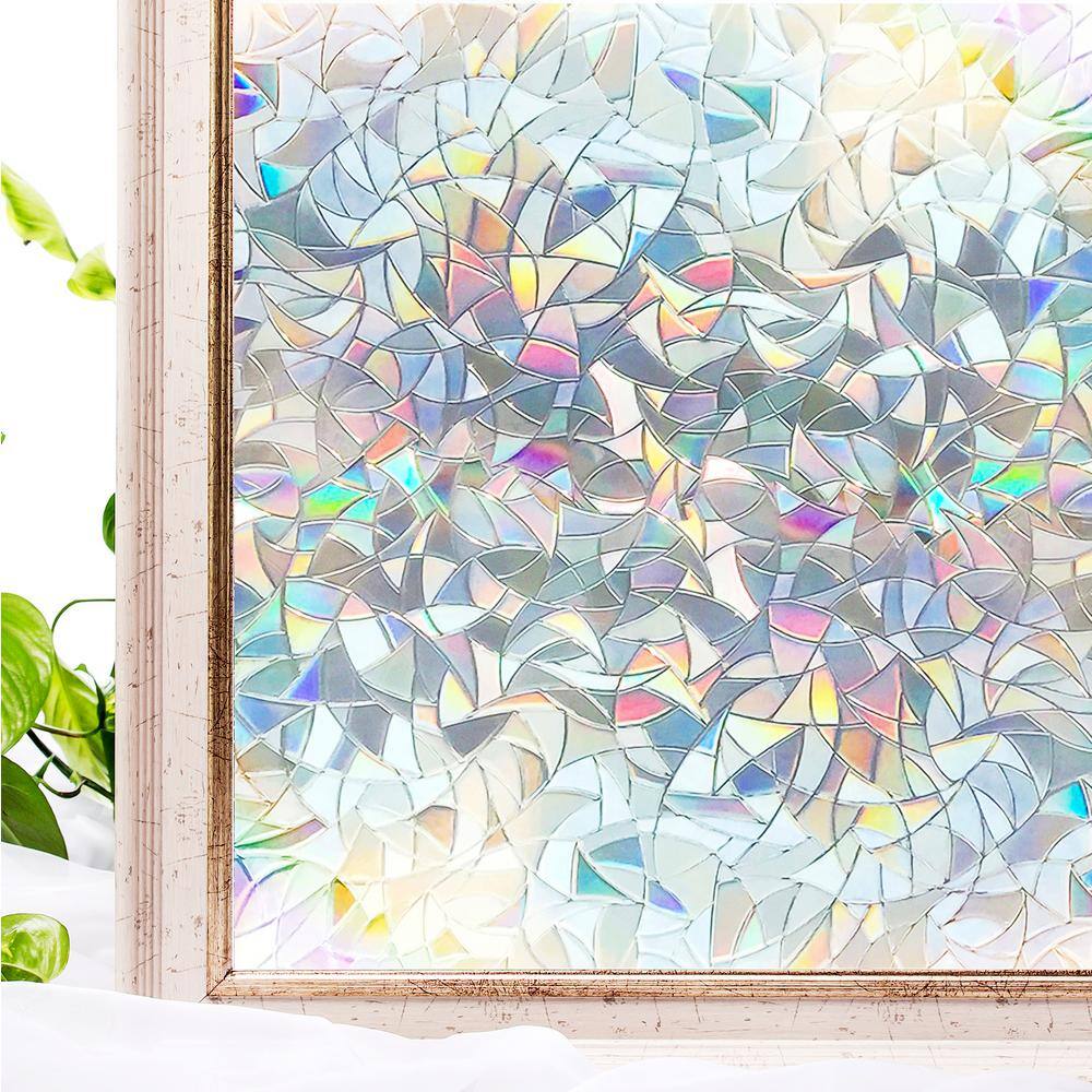 COTTON COLORS 35.4 in. x 157.4 in. Decorative and Privacy 3D Window ...