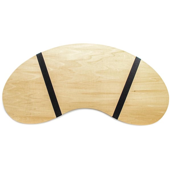 Trademark Innovations 32 in. Portable Wood Curved Lap Desk, Laptop Desk ...