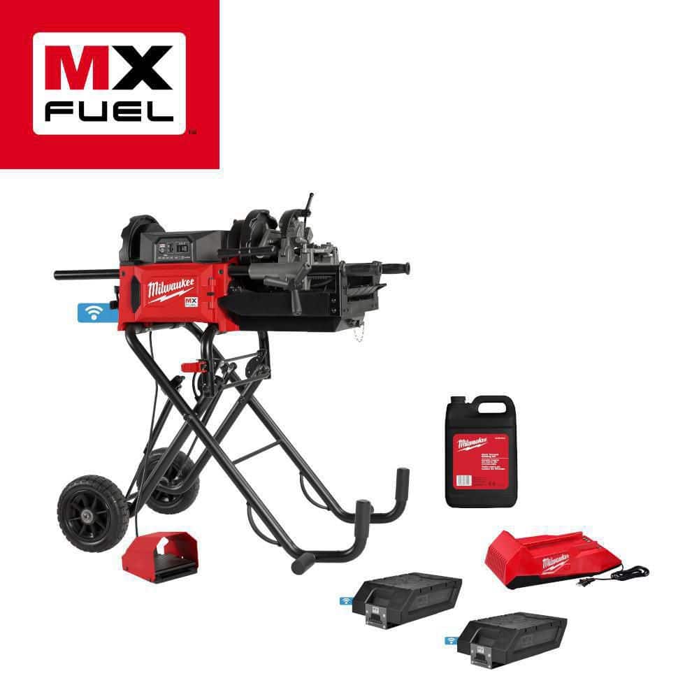 Milwaukee MX FUEL Lithium-Ion Cordless 1/2 in. to 2in. Pipe Threading ...