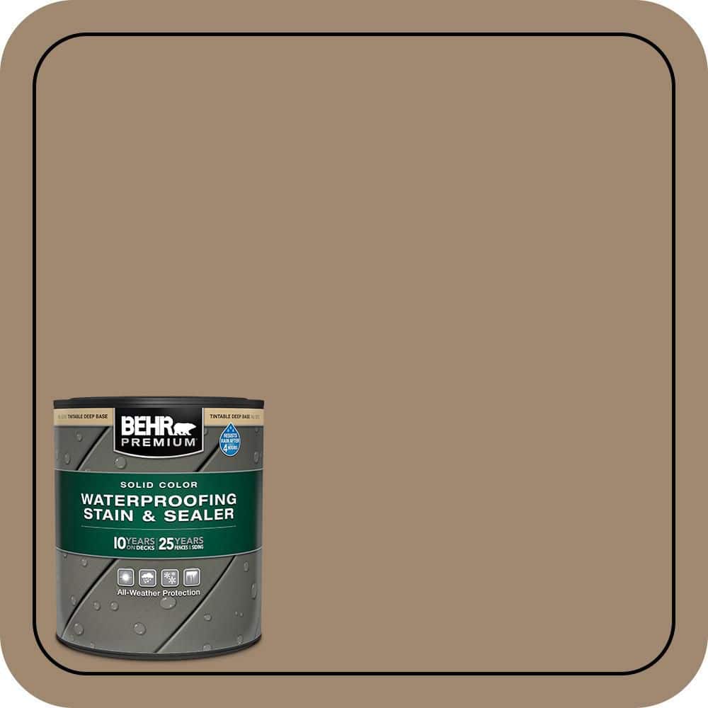 BEHR PREMIUM 1 qt. #700D-5 Toffee Crunch Solid Color Waterproofing ...