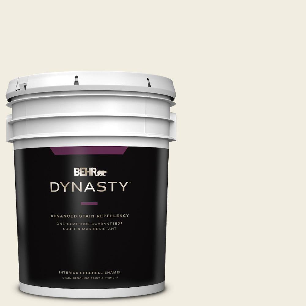 BEHR DYNASTY 5 gal. Designer Collection #DC-012 White Stone Eggshell ...