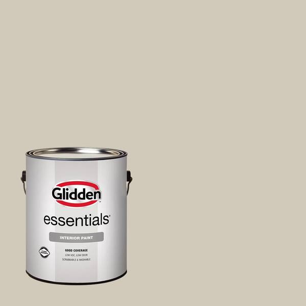 Glidden Essentials 1 gal. PPG1024-4 Moth Gray Eggshell Interior Paint ...