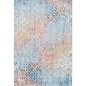 Unique Loom Blue 10 ft. x 13 ft. Rainbow Area Rug 3142613 - The Home Depot