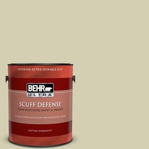 BEHR ULTRA 5 gal. #MQ6-55 Pale Ivy Extra Durable Satin Enamel Interior ...