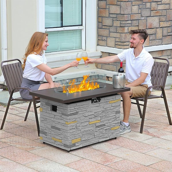 Stone Fire Pit Table New England Round Stone Fire Pit | Stonewood