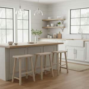 International Concepts 24 in. Unfinished Wood Counter Stool 1S-524 ...