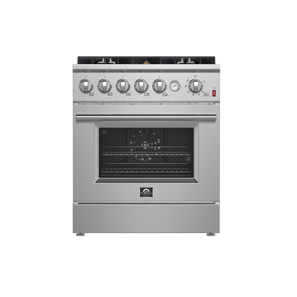 Forno Giovanni 30 in. Gas Range Stainless Steel, 5 Burners 67,000 BTU ...