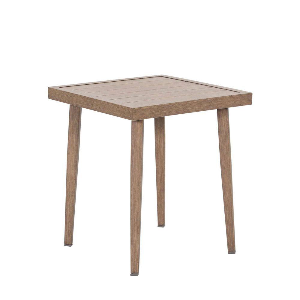 Boosicavelly Brown Metal Outdoor Side Table BOXJSPT11BRO - The Home Depot
