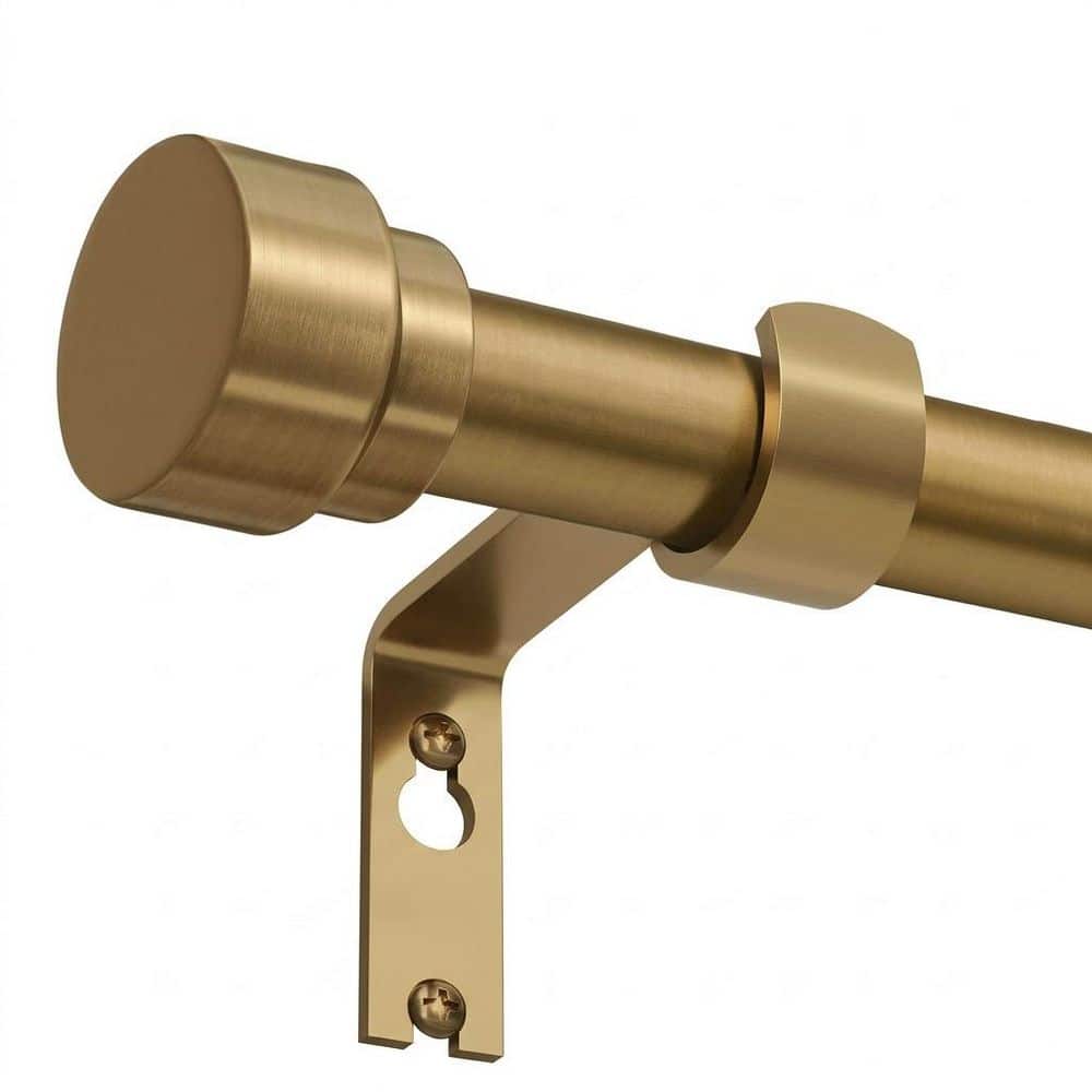 ZESTLIBI 16 in. - 150 in. Adjustable 1 in. Single Curtain Rod in ...