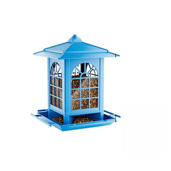 OGETFUUR 2 Pack Plastic Bird Feeders for 360° Perch Outdoors Hanging ...