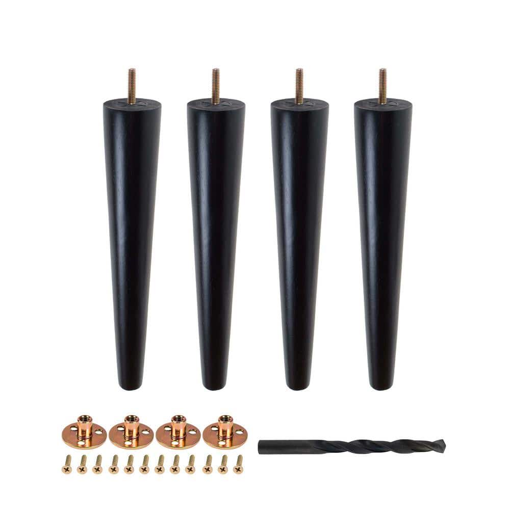 American Pro Decor 12 in. x 2-1/8 in. Mid-Century Espresso Hardwood ...