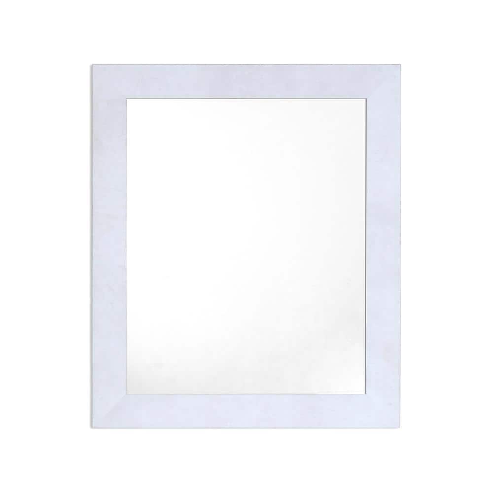 BrandtWorks Moonlit Bright Gray Wall Mirror 25.5 in. W x 48.5 in. H ...