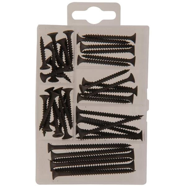 Hillman Black Bugle Head Drywall Screw Assorted Kit (44-Pack) 130224 ...