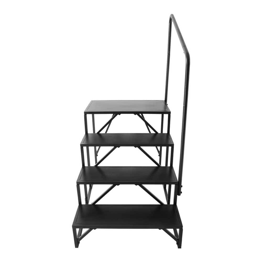 SKYSHALO RV Steps, 4-Step RV Stairs, 440 lbs. Load Capacity, Thickened ...