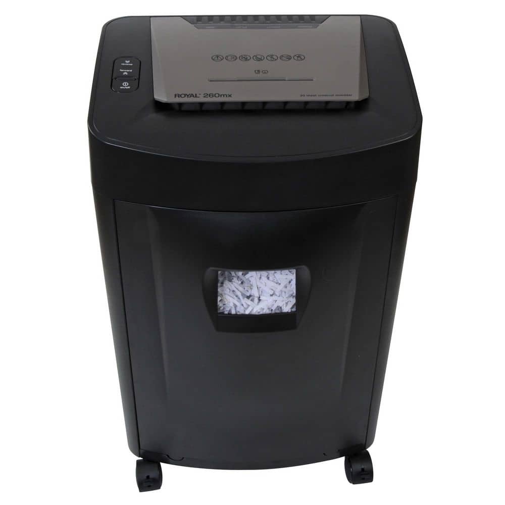 Royal 20-Sheet Crosscut Paper Shredder with Basket 95000B - The Home Depot