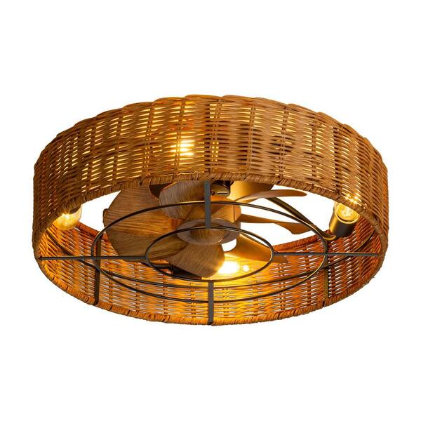 Sky Hog Primo 19 in. Flush Mount Caged Ceiling Fan with 7 ABS Blades ...