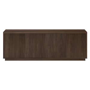 Meyer&Cross Hanson 57.13 in. Black Grain TV Stand Fits TV's up to 65 in ...