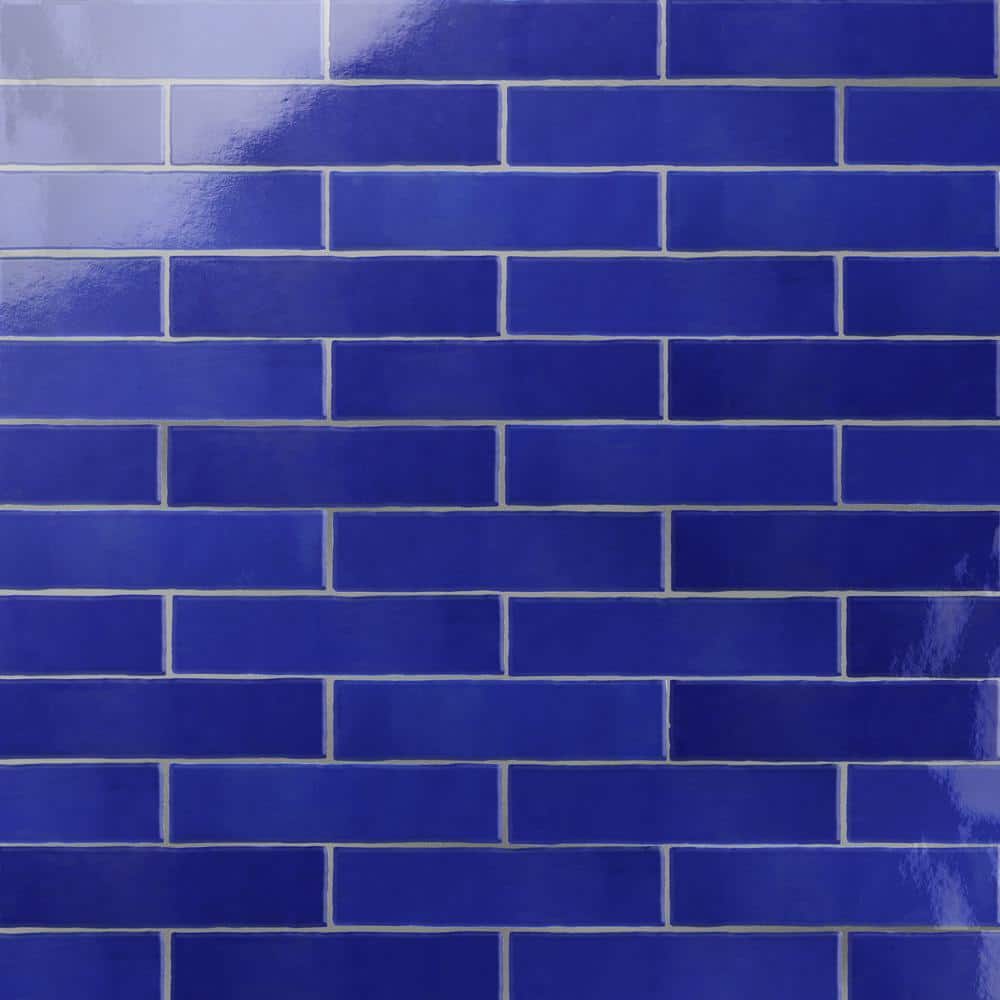 Merola Tile Viva Azul 3 in. x 12 in. Ceramic Wall Tile (4.16 sq. ft ...