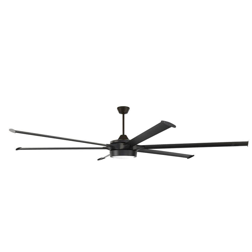 CRAFTMADE Prost 102 in. Indoor/Outdoor Flat Black Finish Ceiling Fan ...