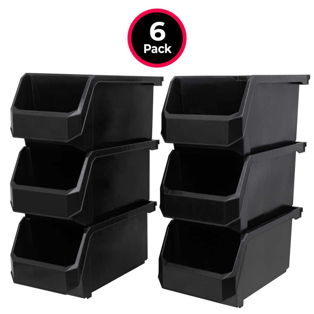 Akro-Mils Plastic Stackable Storage Bin Containers for Organizing ...