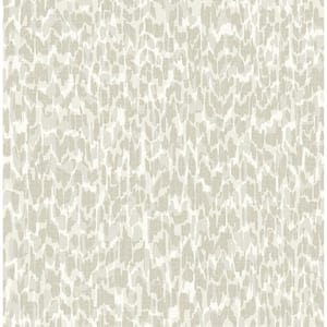 A-Street Prints Flavia Light Grey Animal Print Fabric Non-Pasted Matte ...
