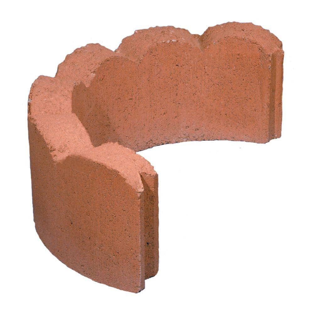 24 in. Red Concrete Tree Ring 100002878 - The Home Depot