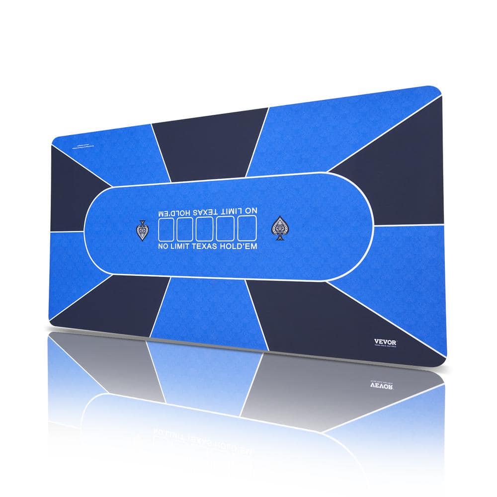 VEVOR Poker Tabletop, 70 x 35 in. Poker Mat for Table, 6-8 Players ...
