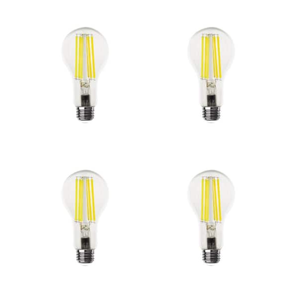 Feit Electric 150-Watt Equivalent A21 Dimmable Clear Glass Filament E26 ...