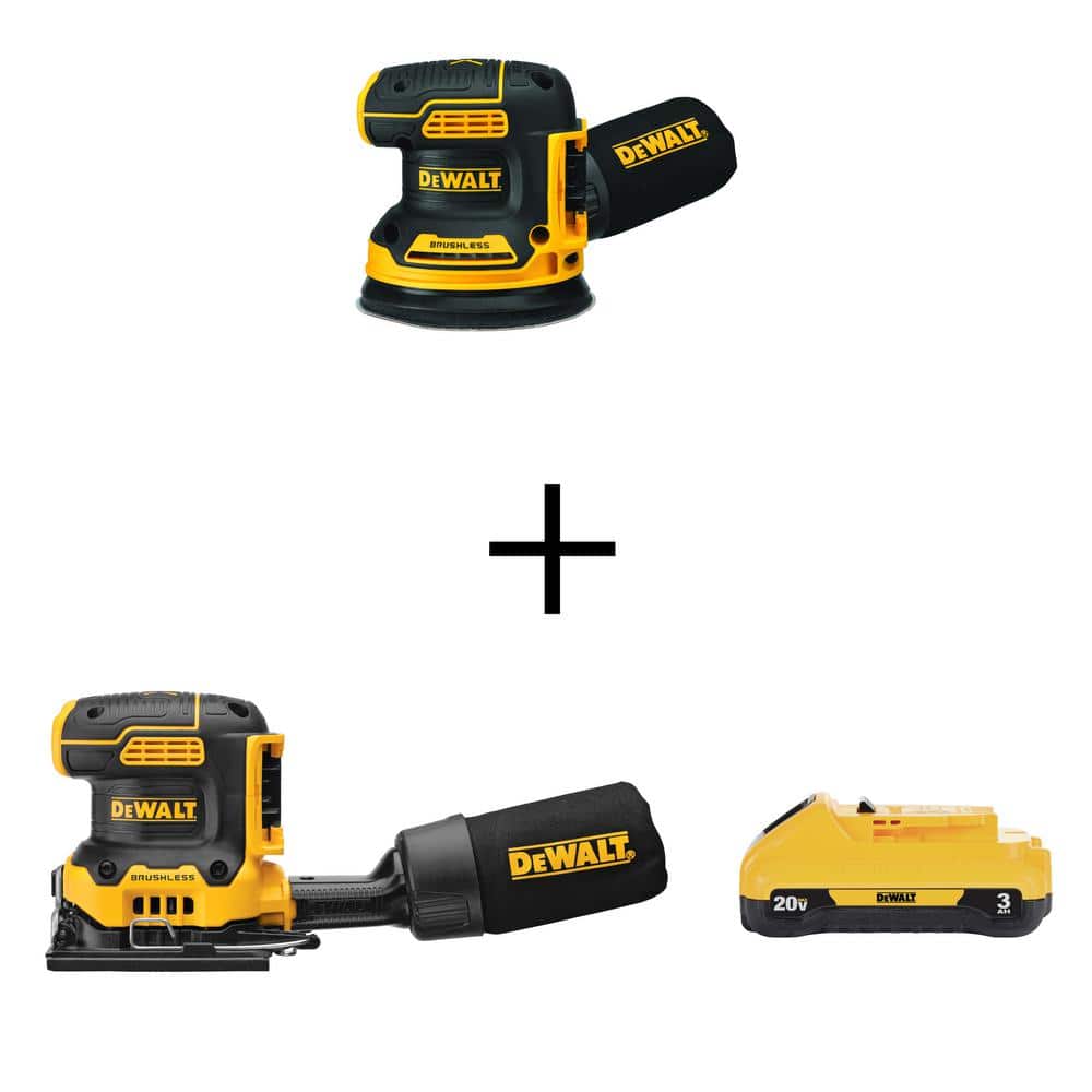 DEWALT 20V MAX Cordless Brushless 5 in. Random Orbital Sander, 20V 1/4 ...