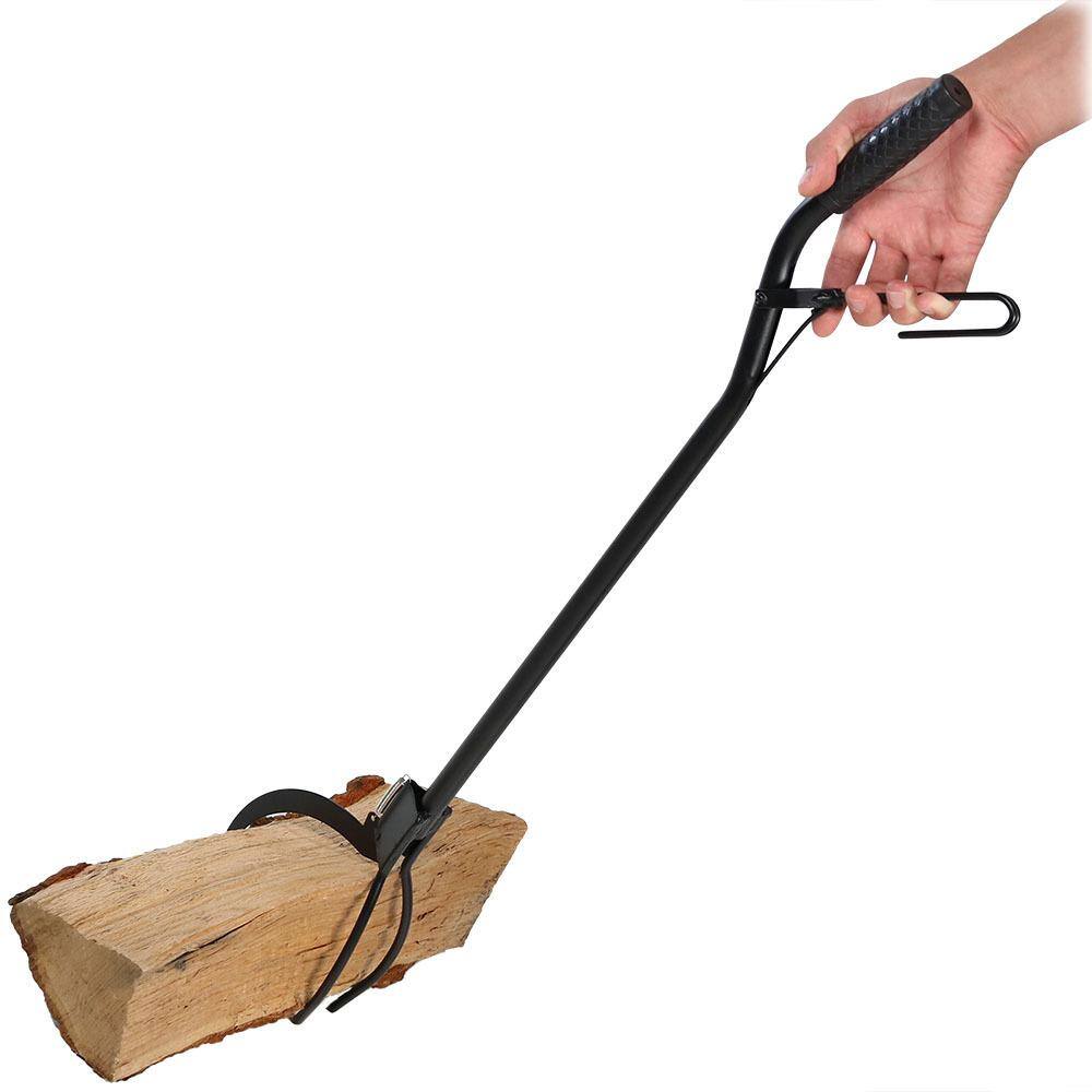 Sunnydaze 36 in. Spring-Loaded Firewood Log Grabber Claw SM-LG101 - The ...