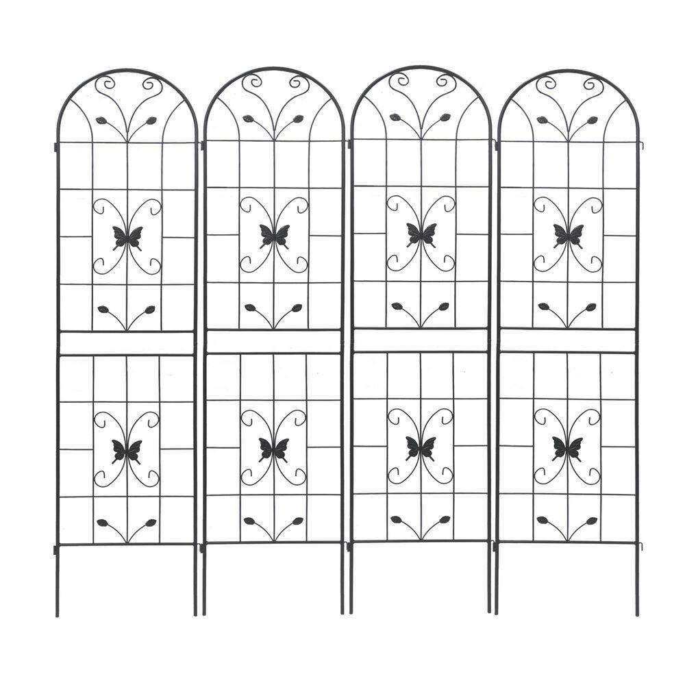 ECOCHIC SPACES INC ProMax 86.7 in. Rustproof Iron Modular Trellis-4 ...